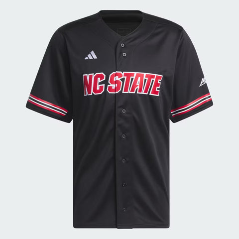 NC State Wolfpack adidas Black Replica Baseball Jersey