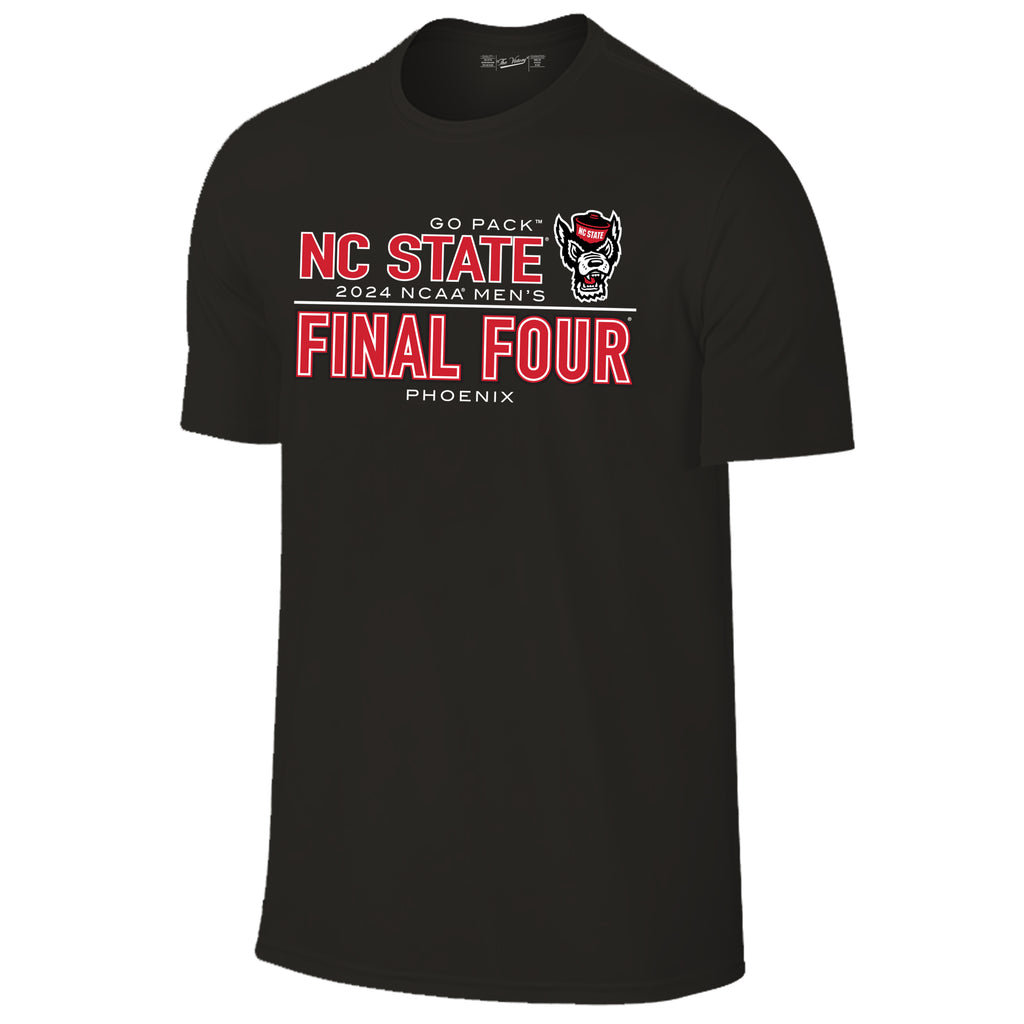 NC State Wolfpack 2024 Men's Basketball Final Four Black T-Shirt