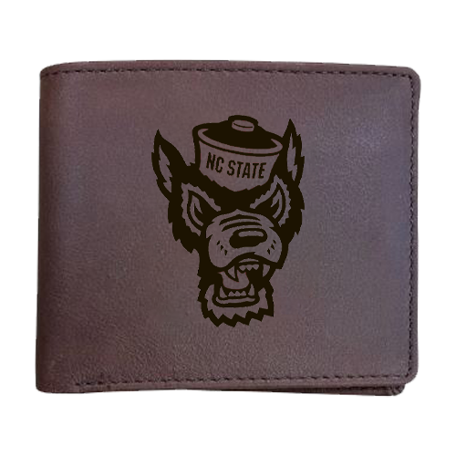 NC State Wolfpack Zulu Bifold Brown Wallet